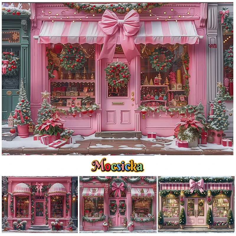 Mocsicka-Sweet-Shop-Xmas-Backdrops-Kids-Girl-Photography-Props-Child-Adult-Winter-Christmas-Pink ...