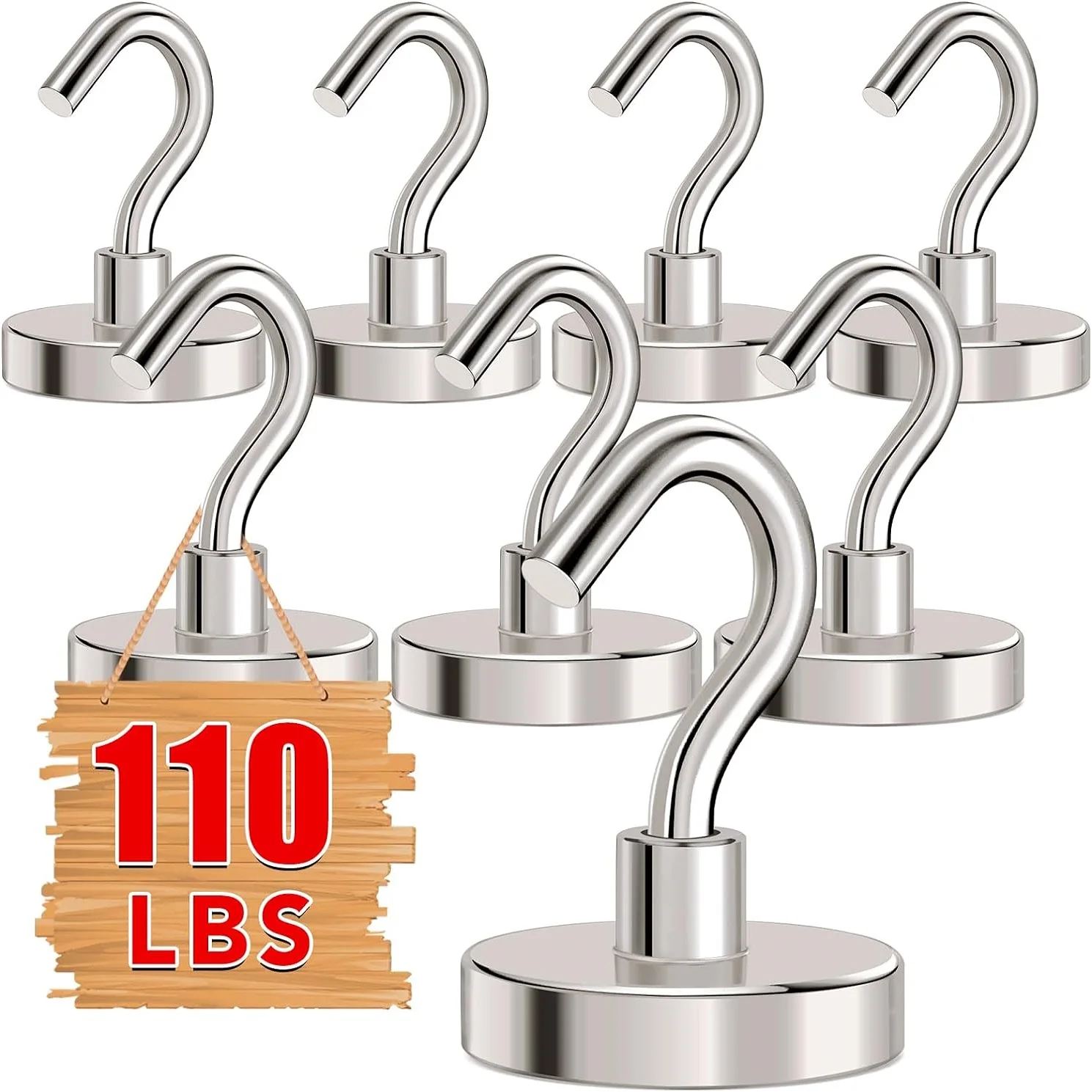 8-Pack-Magnetic-Hook-Heavy-Duty-110-lbs-Approx-49-9-kg-Power-Magnet ...