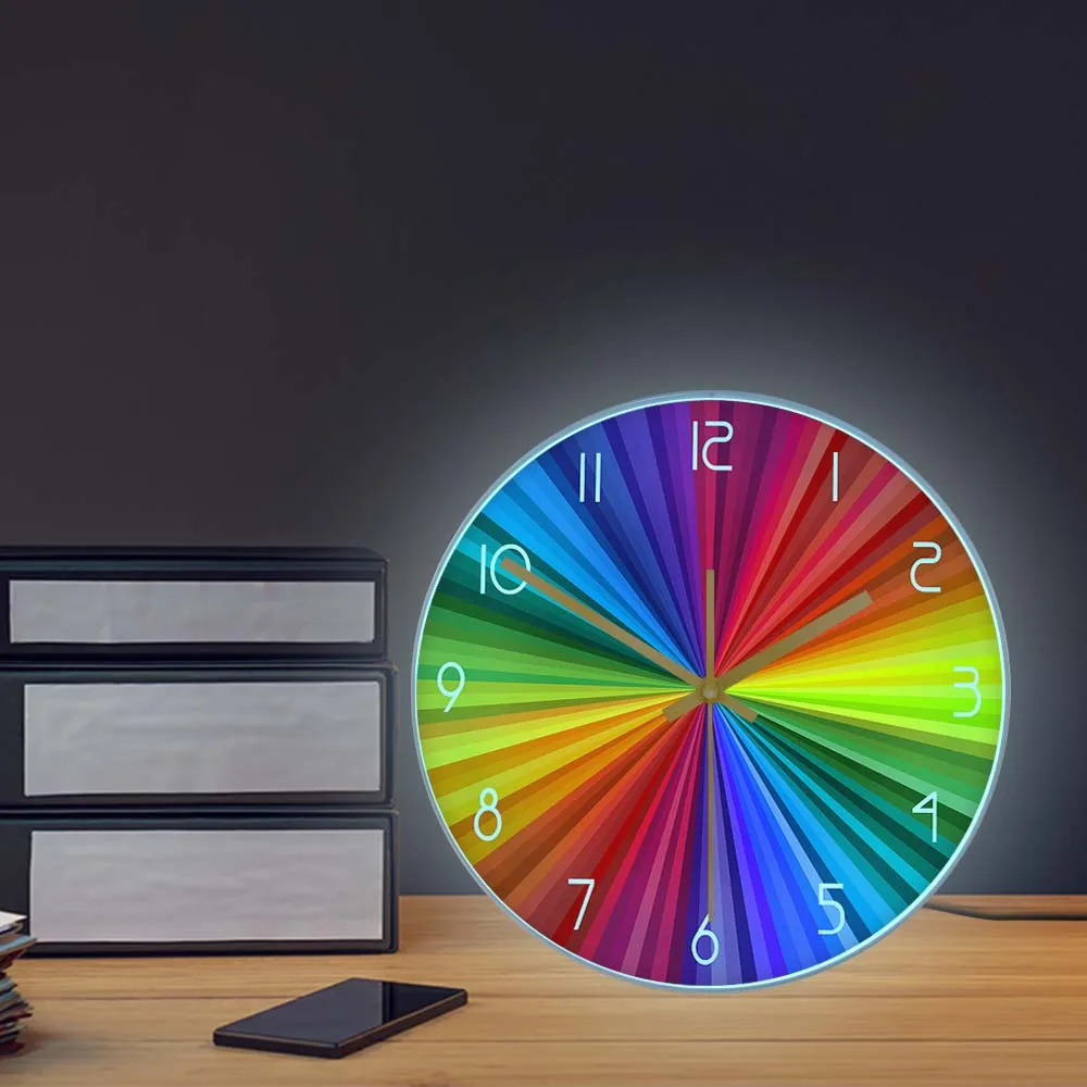 Color Wheel Designs Clock