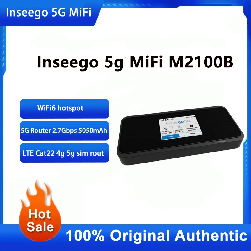 Original Inseego 5G MiFi M2100 Pocket Router 2.4" Touchscreen Display ...