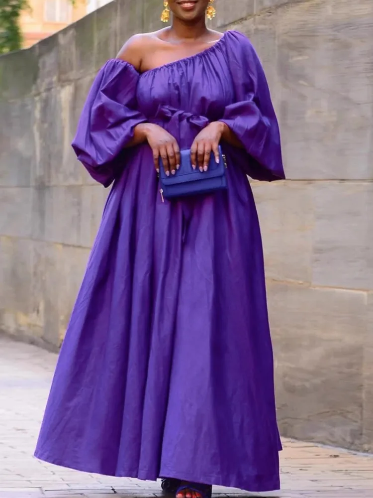 L-4XL Plus Size Clothes Dresses Women Robes Autumn Winter Long Sleeve ...