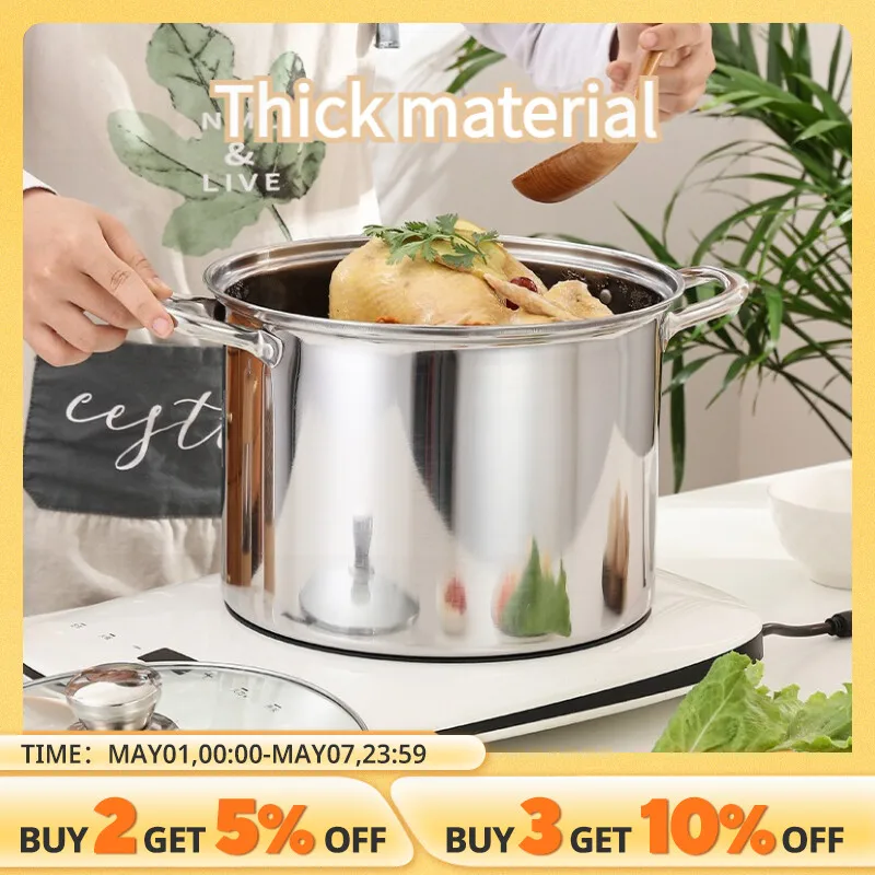 Food-Grade-Stainless-Steel-Crock-Pot-Multi-Purpose-Pot-for-Cooking ...