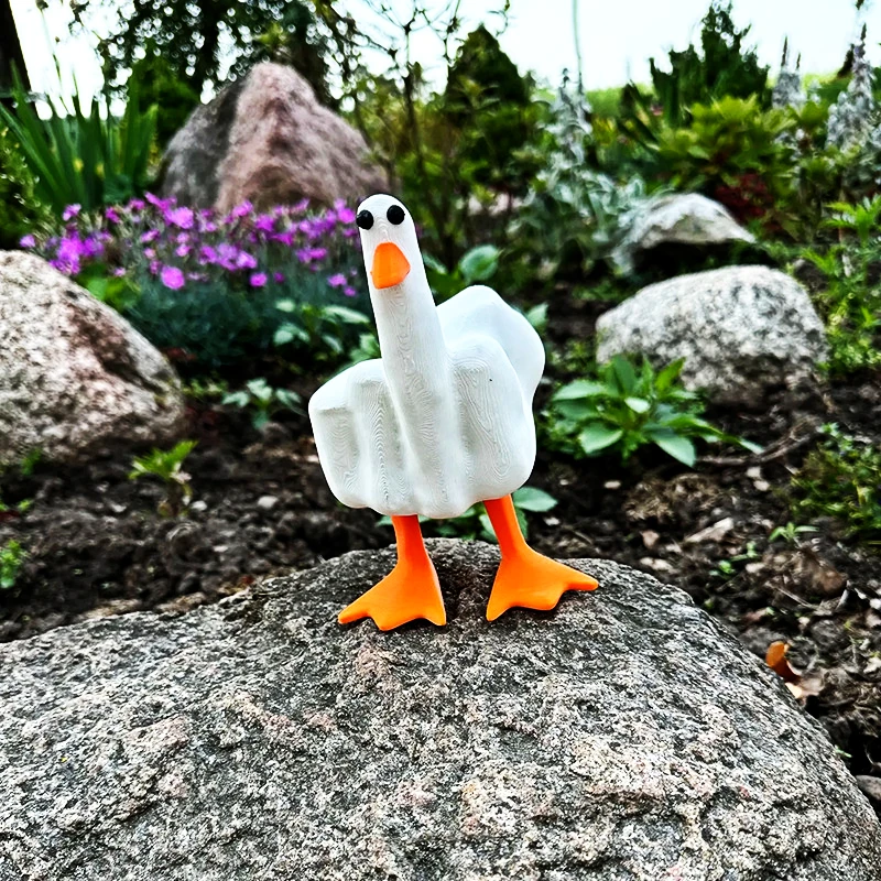 2023 Duck You Creative Middle Finger Duck Ornaments Middle Finger ...