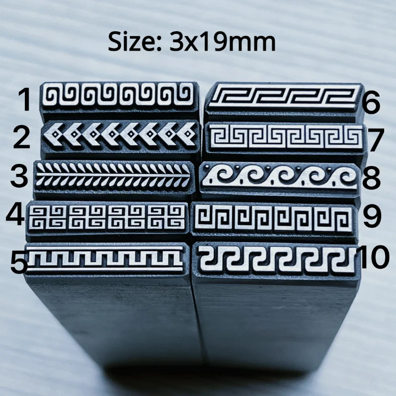 1PC Patchwork Pattern Logo Metal Stamp Jewelry Puncher Leather Stamping ...