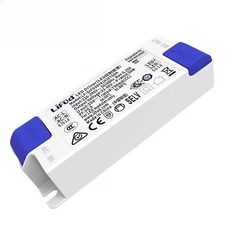 Lifud Flicker free LED Driver 33-40V 28W 30W 700mA 750mA LF-GIF030YS ...
