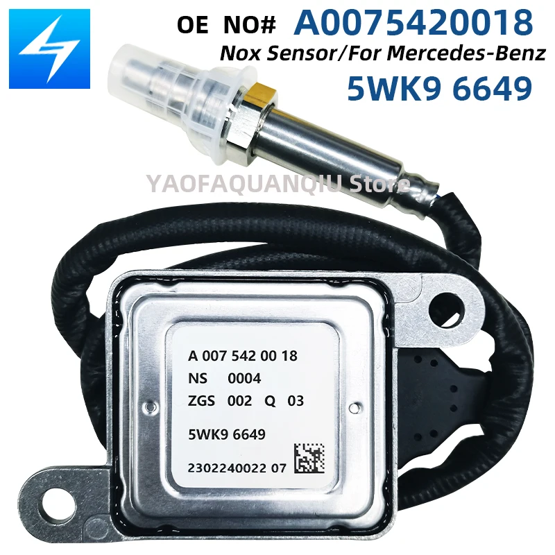 A0075420018-5WK96649-Nitrogen-Oxide-Nox-Sensor-For-Mercedes-Benz-W211 ...