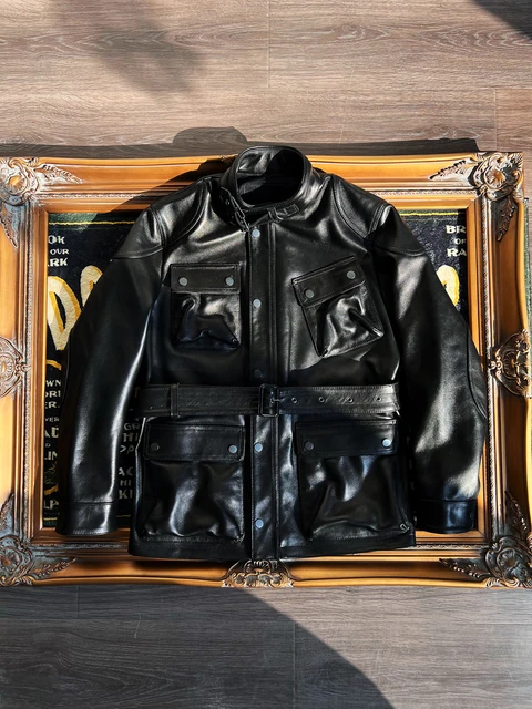 Tailor Brando Classic Mid-length Safari Jacket Head Layer Cowhide ...