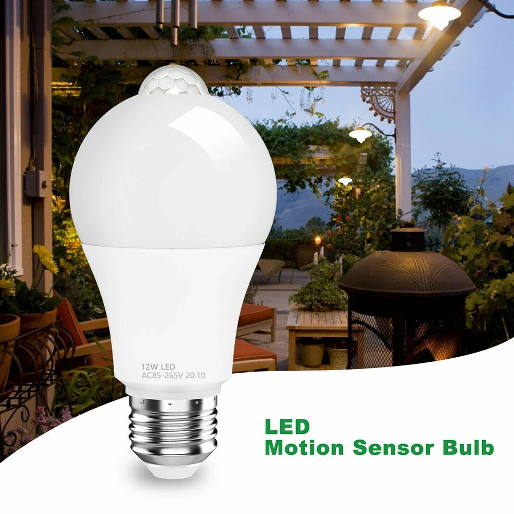 L-mpara-con-Sensor-de-movimiento-PIR-E27-bombilla-LED-con-Detector-de ...