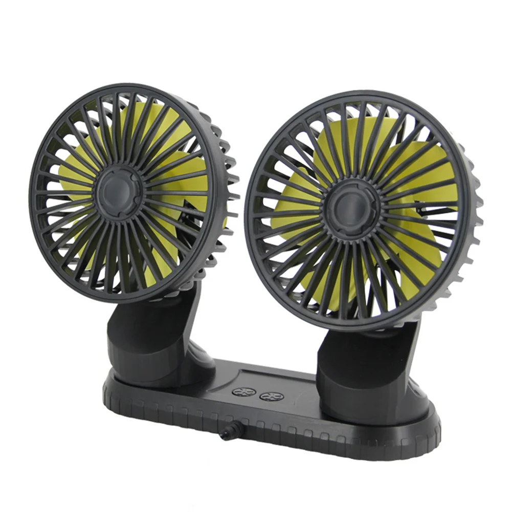USB-Powered-Car-Vehicle-Fan-Double-Head-360-Rotatable-Cooling-Summer ...