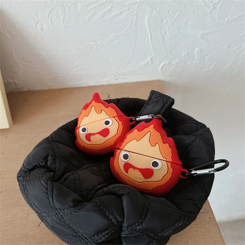 Cartoon-Hot-Fire-Cover-for-AirPods-4-Case-2024-Silicone-Earphone-Case ...