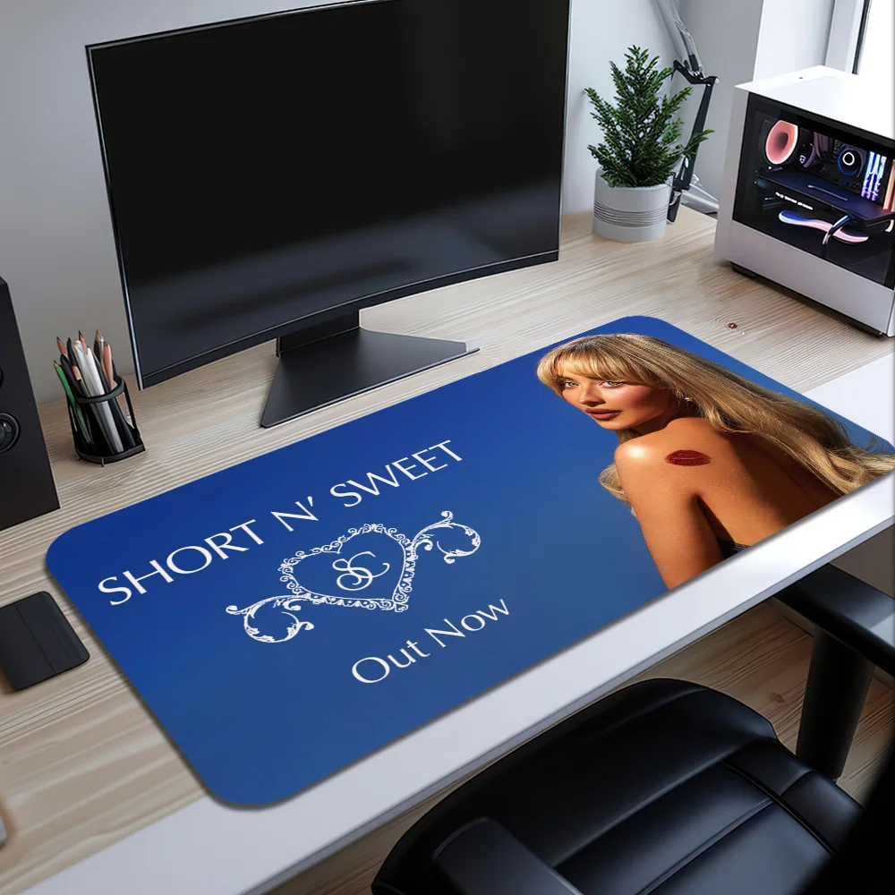 Singer S-Sabrina C-Carpenter Short n Sweet S Mouse Pad Large Desk Mat ...