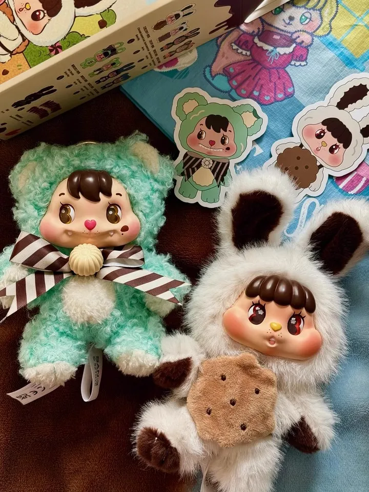 Little Buns Melting Together Series Blind Box Cute Fluffy Plush Pendant ...