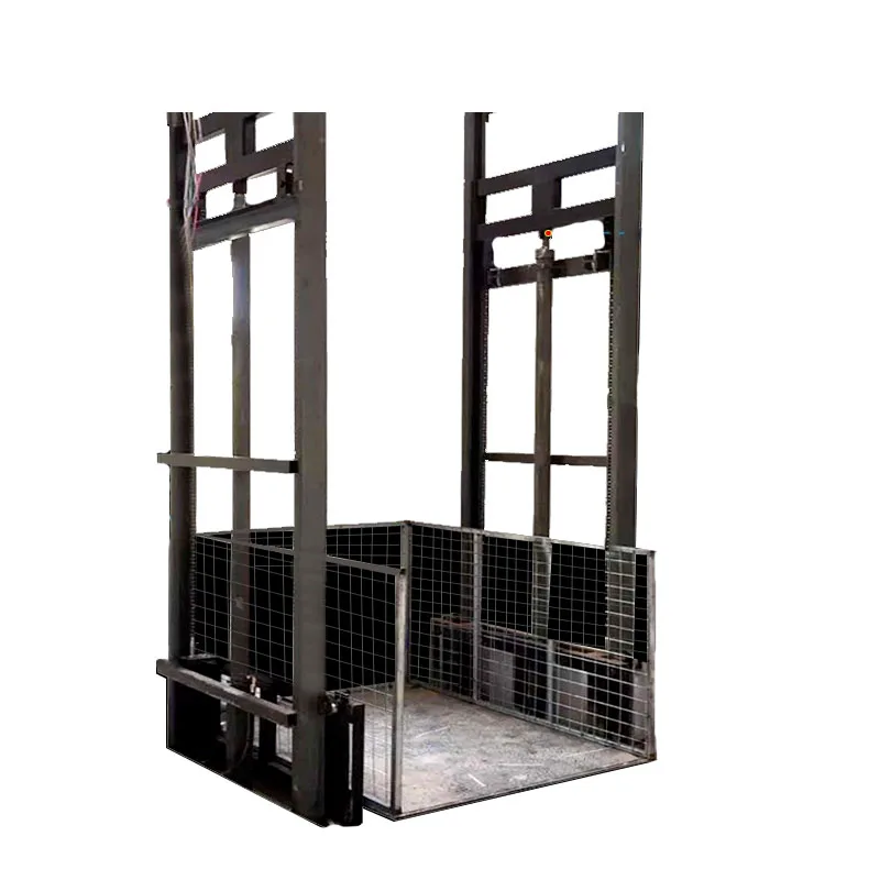 2-Stories-Building-Small-Freight-Cargo-Elevator-Guide-Rail-Warehouse ...