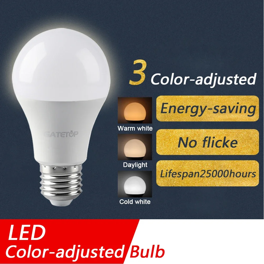 LED-3-Color-adjusted-Bulb-AC110-AC220-E27-B22-8W-24W-CCT-Memory ...