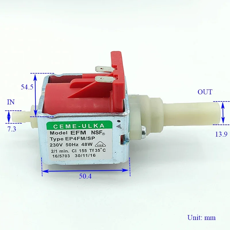 Italy-EP4-AC-230V-48W-Mini-Electromagnetic-Pump-Coffee-Machine-Water ...