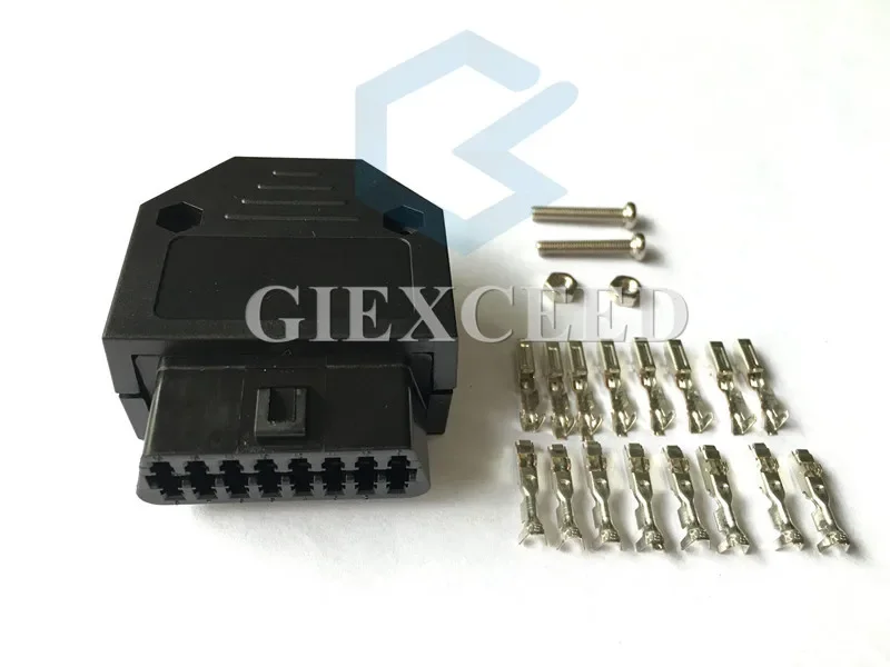 2 Sets OBD Connector Plug Shell Terminal Screw OBD2 16Pin Connector ...