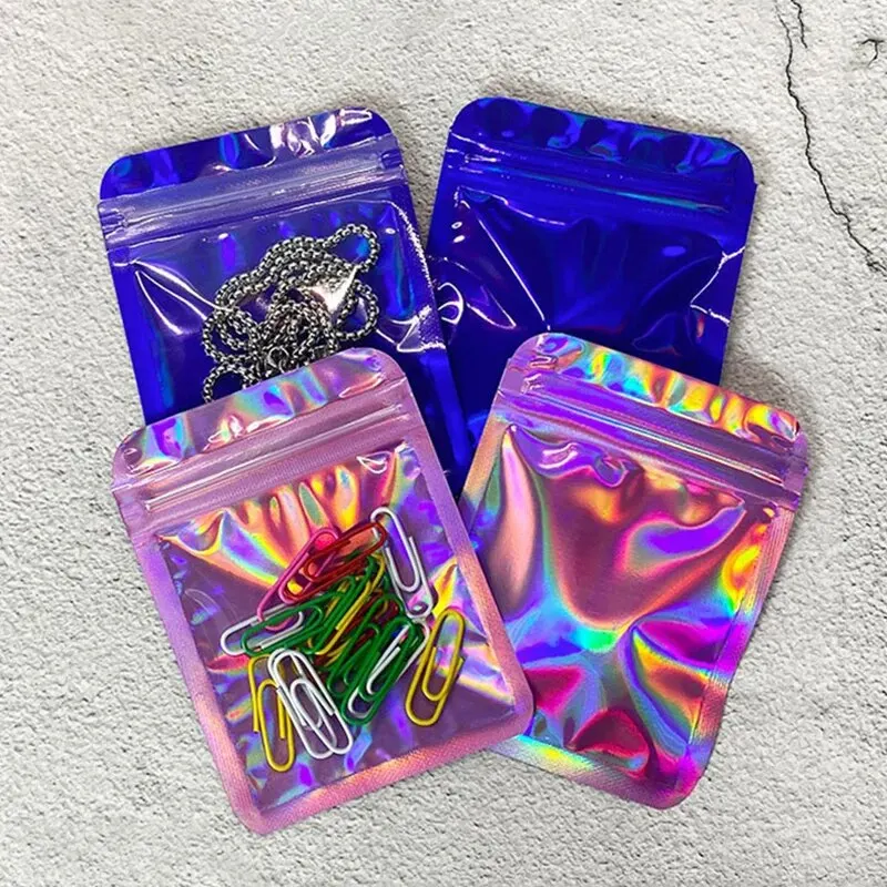 50pcs-Jewelry-Earring-Packing-Bags-Necklace-Self-Sealing-Bags-Laser ...