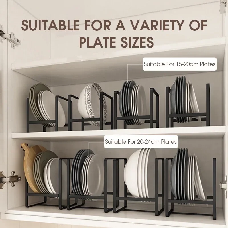 Kitchen-Dish-Rack-Plate-Organizer-Cabinet-Plate-Storage-Countertop ...