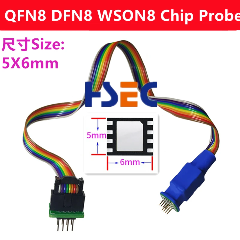 Top Quality Qfn8 Dfn8 Wson8 Ic Test Clip Probe 5x6 6x8 For Ch341a ...