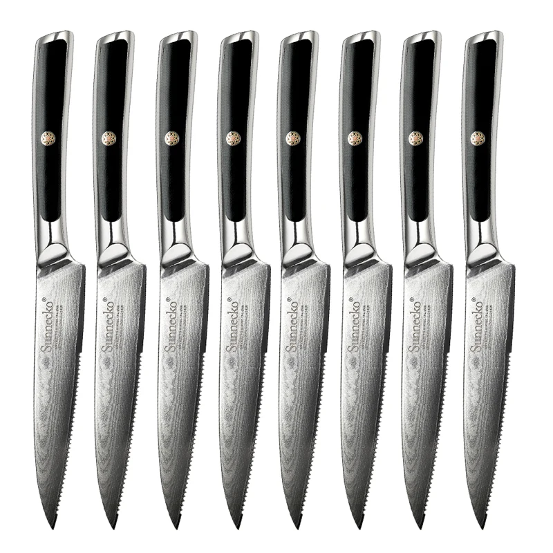 Elite-1-8-Pcs-Set-Steak-Knives-Serrated-VG10-Damascus-Steel-Blade-Cut ...