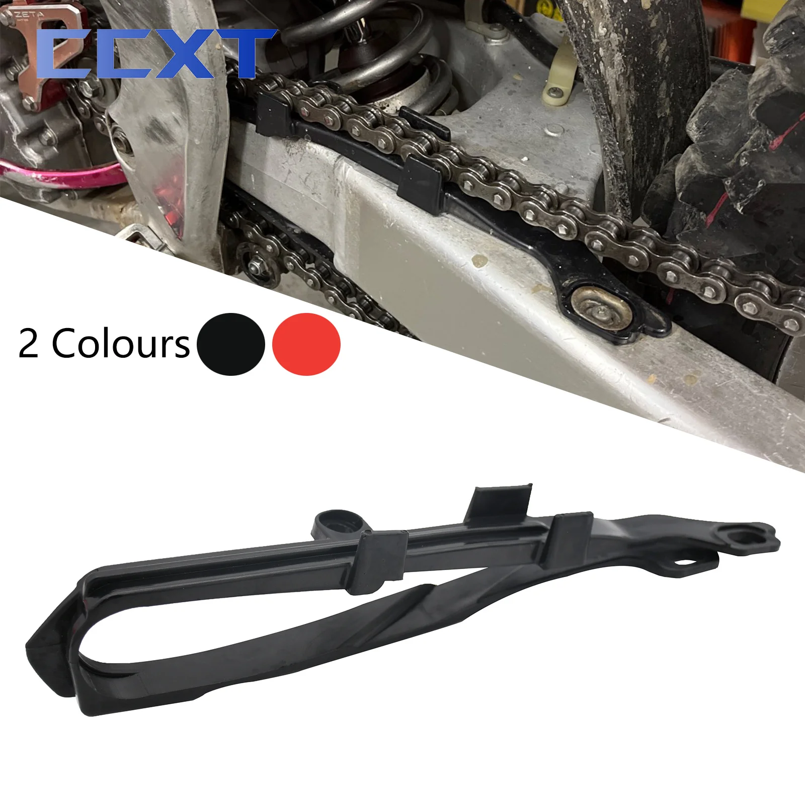 Motorcycle-Dirt-Bike-Chain-Slider-Swingarm-Guide-For-Honda-CR125R ...