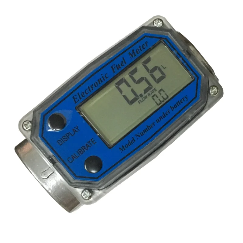 Digital Turbine Electronic Fuel Flow Meter Diesel Petrol Flow Indicator ...