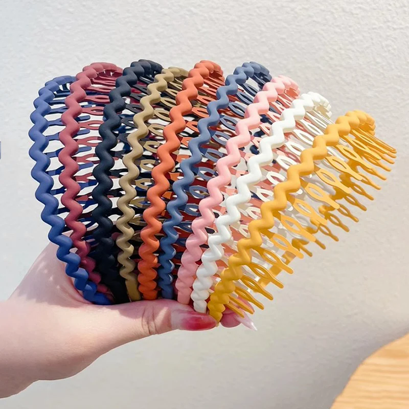 3PCS-Fashion-Non-slip-Hair-Bands-Wave-Shape-Plastic-Headbands-for-Women ...