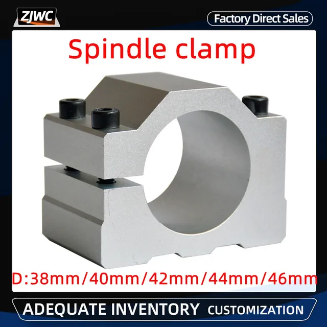 60mm 60mm Spindle Motor Mount Bracket - Aluminum Clamp For CNC ...
