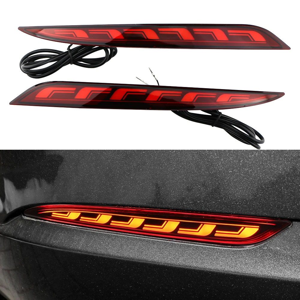 2Pcs-LED-Rear-Bumper-Light-Brake-Light-Turn-Signal-Light-for-Tesla ...