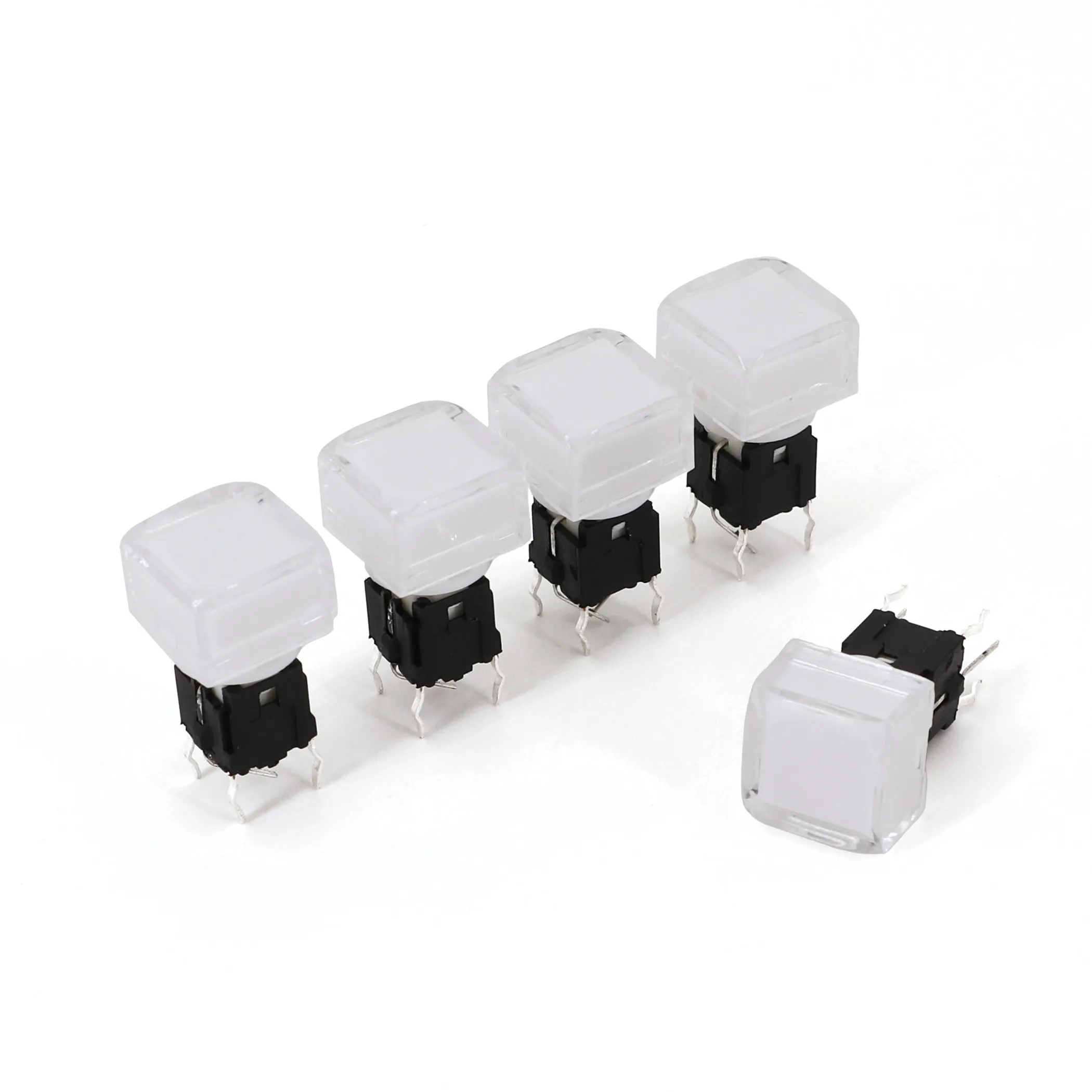 5Pcs-TS5-Square-9-2x9-2mm-6Pin-With-LED-Momentary-SPST-PCB-Mini-Push ...