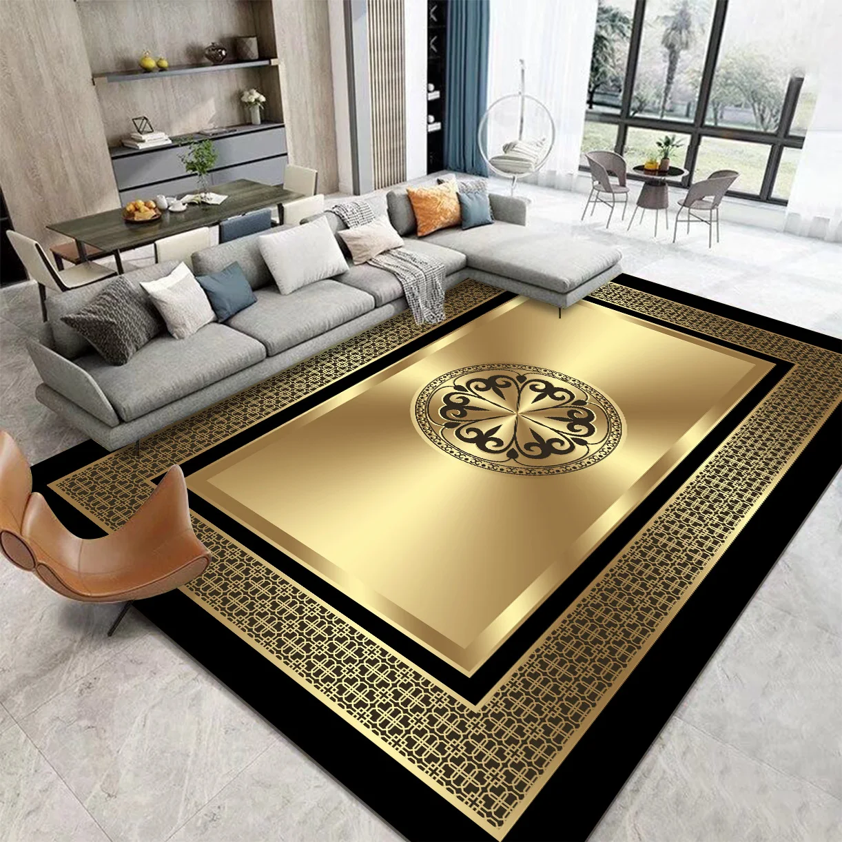 Luxury-Gold-Living-Room-Carpet-European-Decoration-Home-Large-Carpets ...