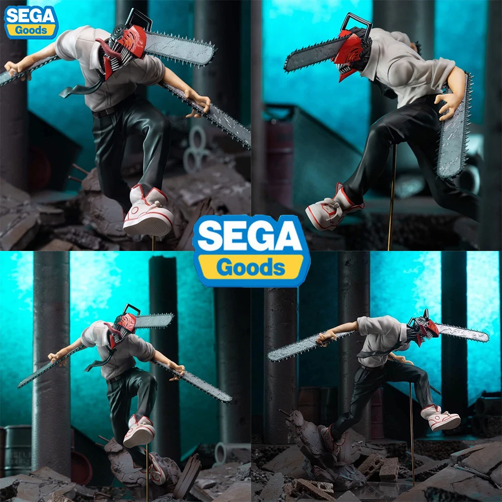 Original Sega Luminasta Chainsaw Man Denji Anime Figur Collectible ...