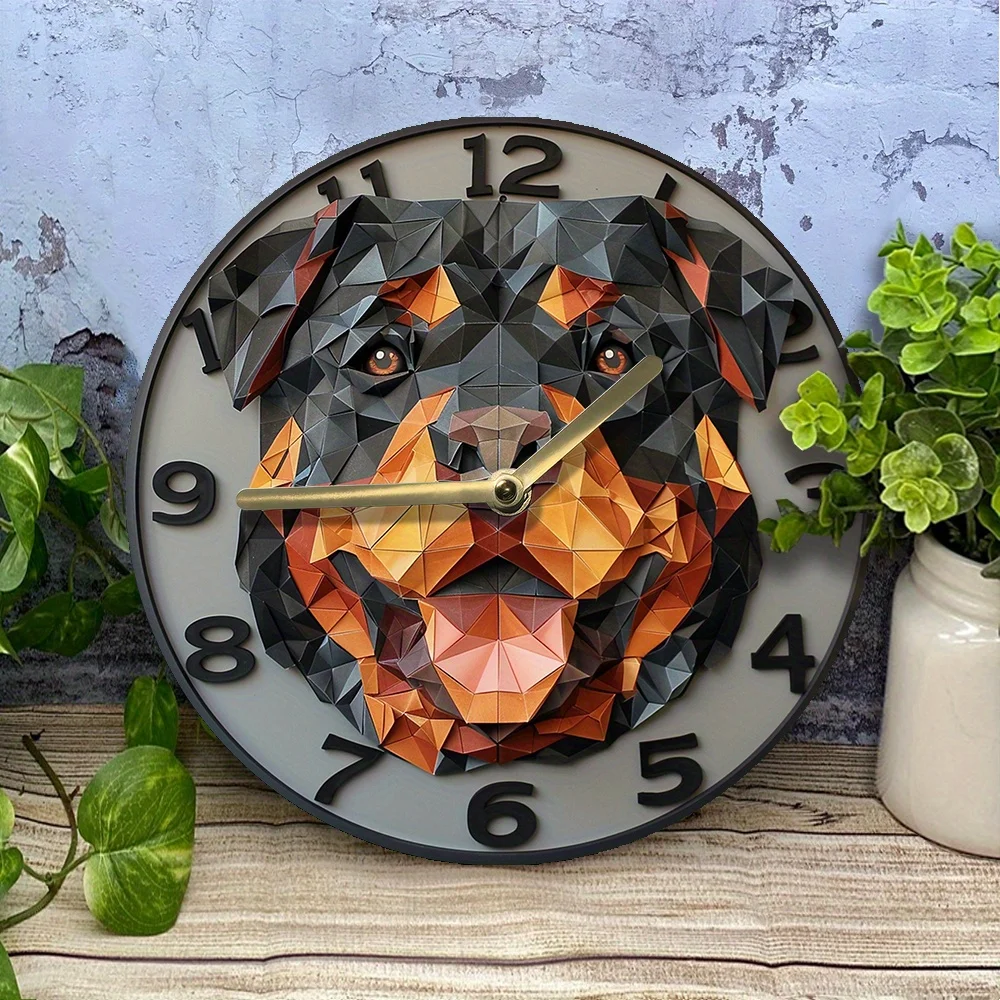 ROTTWEILER WALL CLOCK ART DECOR - Online Merch Store For Fan With Free ...