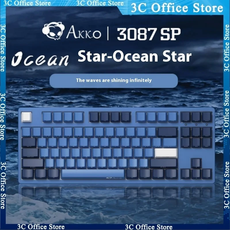 Akko-Ocean-Star-Mechanical-Keyboard-Usb-Side-Engraved-Pbt-Keycap-108 ...