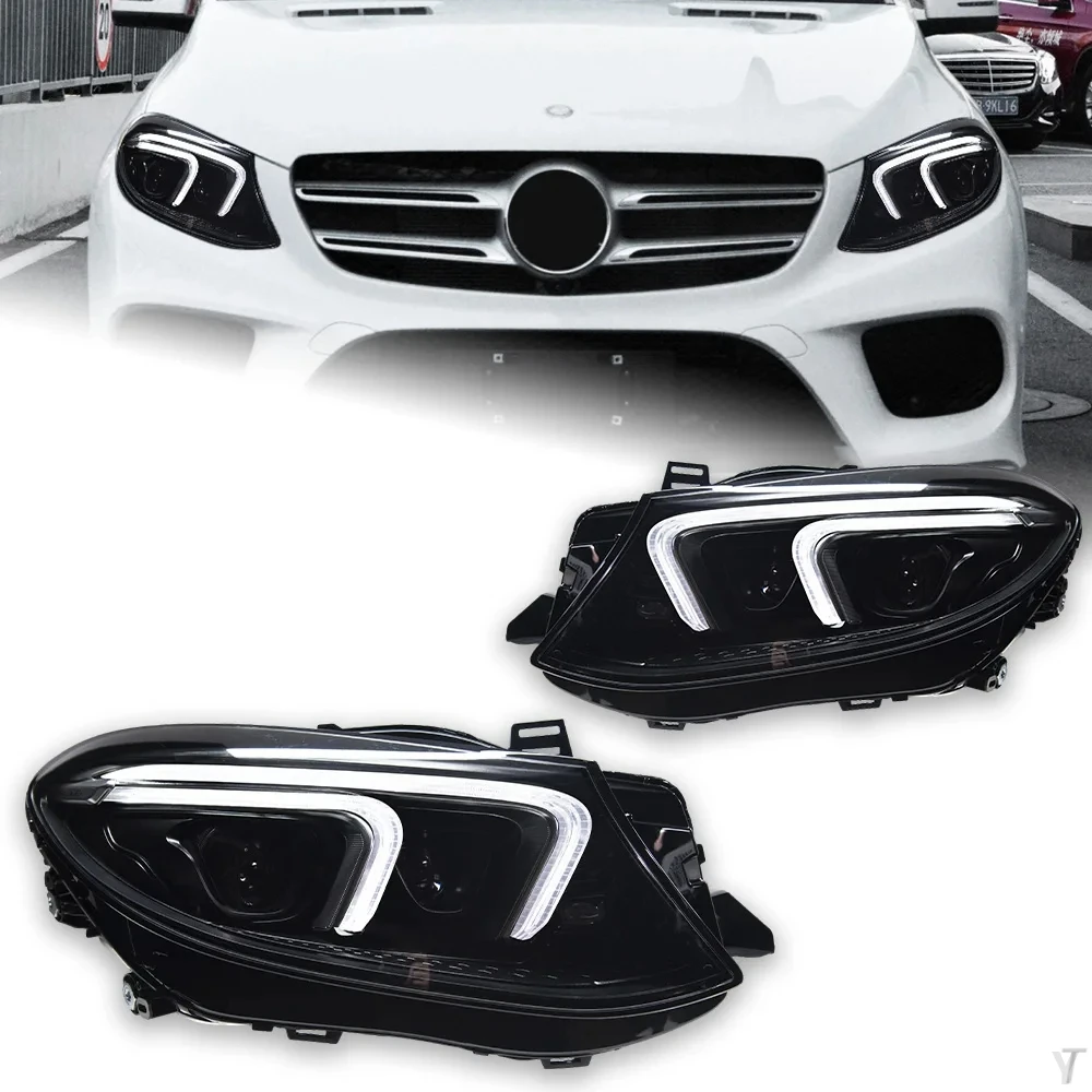 AKD-Front-Lamp-for-Benz-GLE-W166-Class-headlights-2015-2019-LED-Head ...