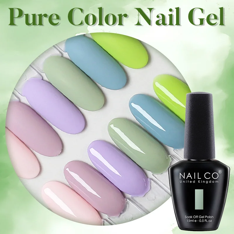 NAILCO 15ml Green Series Dark Color Gel Nail Polish Lasting Hybrid For ...