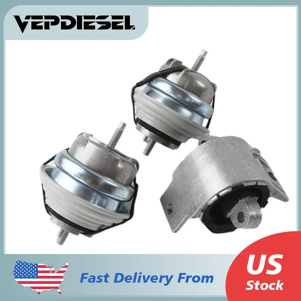 2pcs-Left-Right-Side-Engine-Motor-Mount-With-1pc-Transmission-Mount-For ...