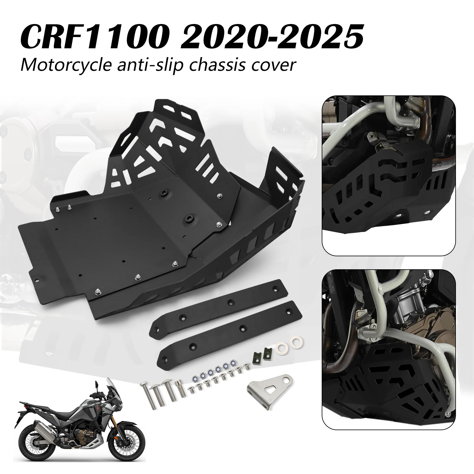 New Motorcycle Skid Plate Bash Frame Guard Under Engine Chassis Cover ...