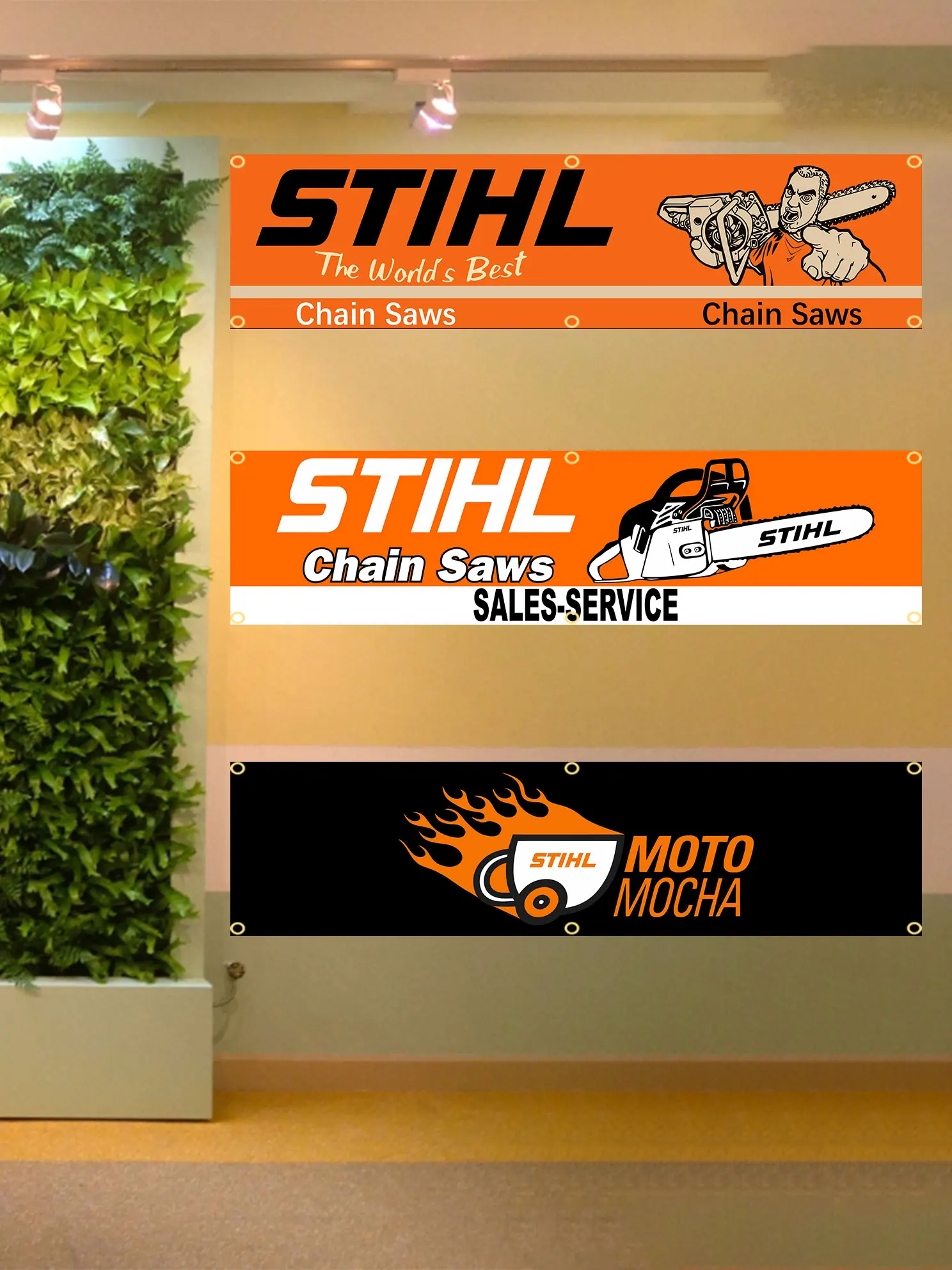 60x240cm-STIHLS-Flag-Banner-Tapestry-Polyester-Printed-Flag-Garage-or ...