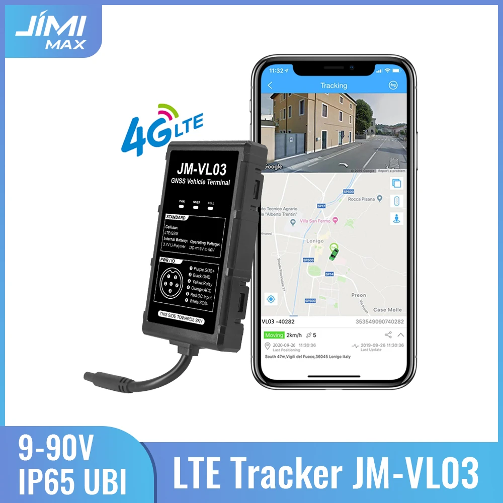 JIMIMX rastreador de vehículos JM VL03 4G, 9 90V, GPS, para motor de ...