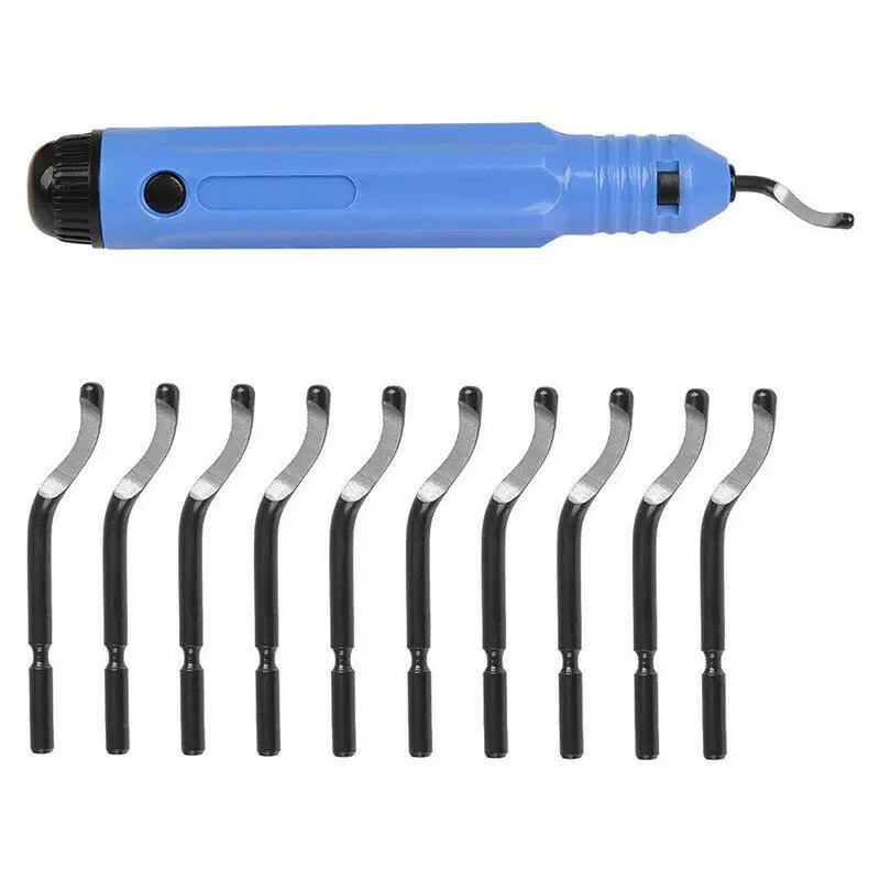 Hand-Scraper-Deburring-Tool-Kit-Set-with-10pc-HSS-Blade-for-Cutting ...