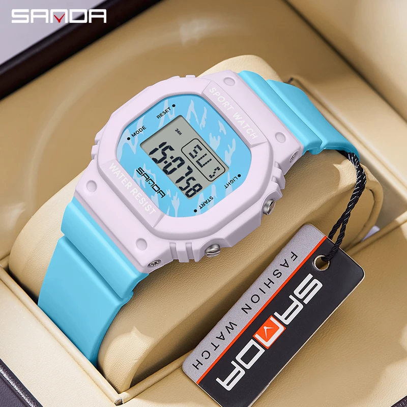 SANDA G style Electronic Watch Men Women Fashion Waterproof Sport LED ...