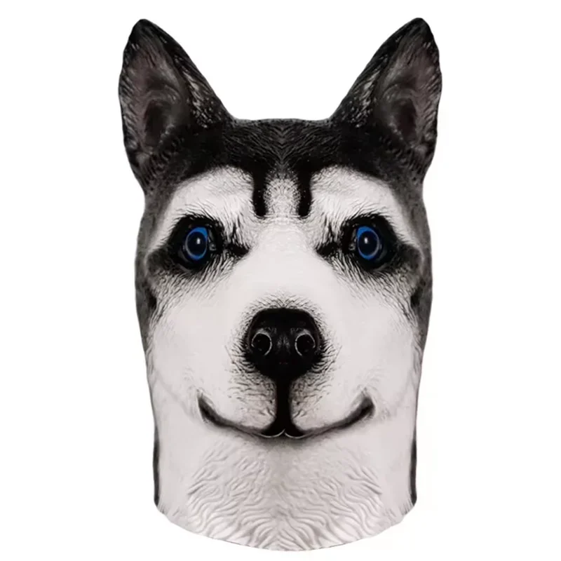 Husky-Dog-Vinyl-Mask-Novelty-Costume-Party-Fancy-Dress-Animal-Masks ...
