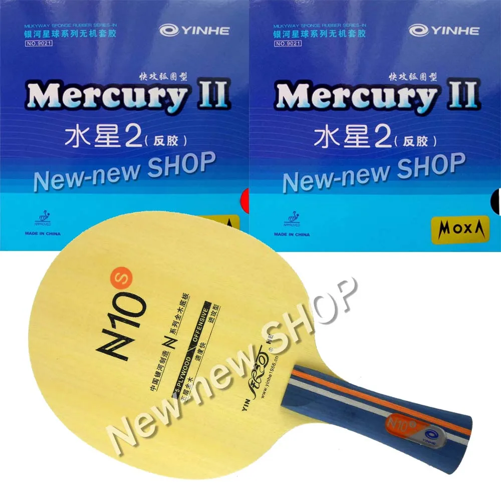 Pro-Combo-Racket-Yinhe-N10s-N-10s-Table-Tennis-blade-with-2X-Mercury-II ...