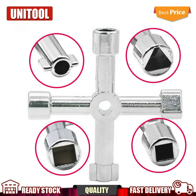 New 4 In 1 Universal Key Wrench Square Key Triangle Train Electrical ...