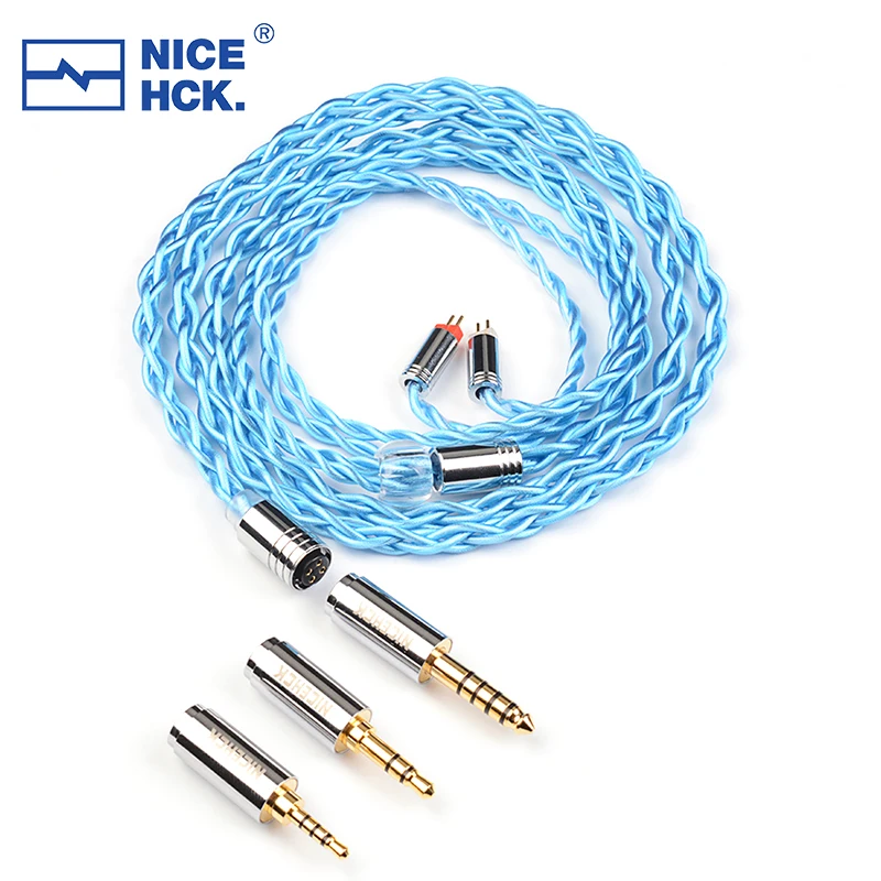 NiceHCK Season Flagship Earphone Upgrade Cable 7N Silver Plated OCC 3 ...