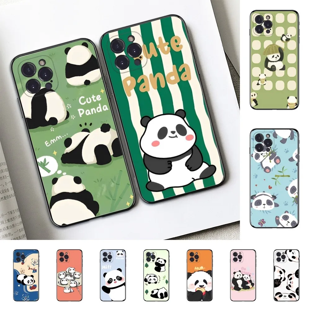 Cartoon-Cute-Panda-Phone-Case-For-iPhone-14-11-12-13-Mini-Pro-XS-Max ...