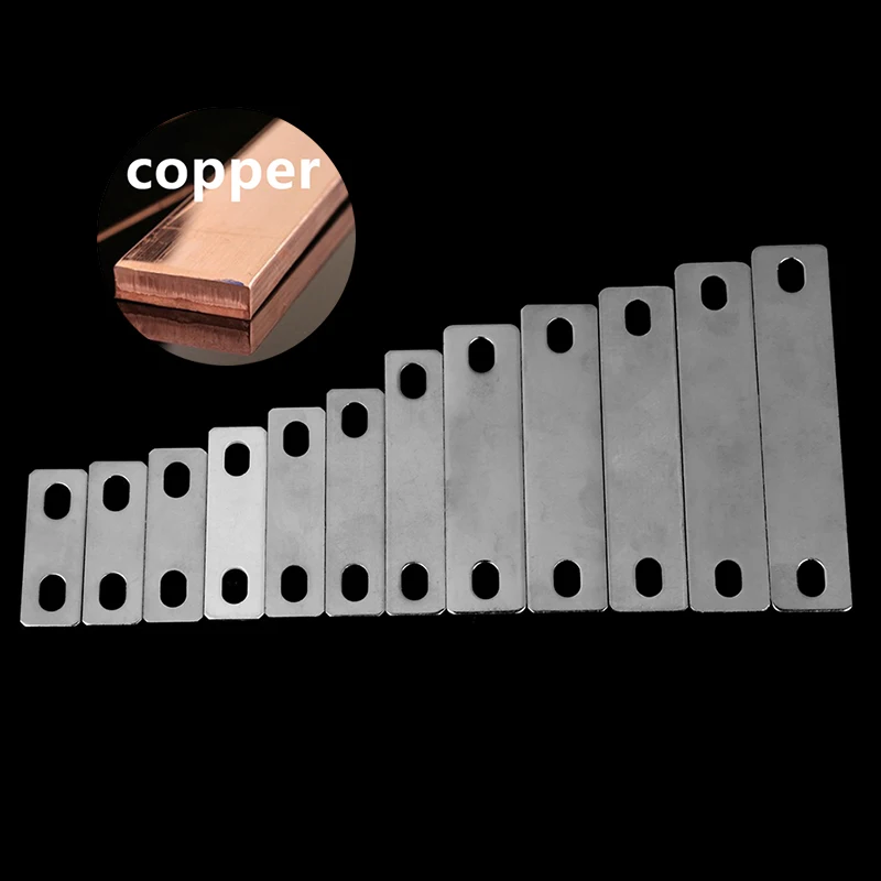 1Pc-Bus-Bars-Connector-Copper-Nickel-Plated-Hole-Distance-25-30-35-40 ...