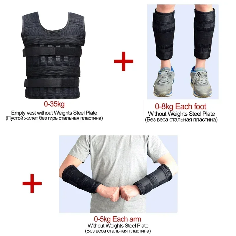 New Training Jacket Gym Fitness Equipment 15/35KG Adjustable Loading ...