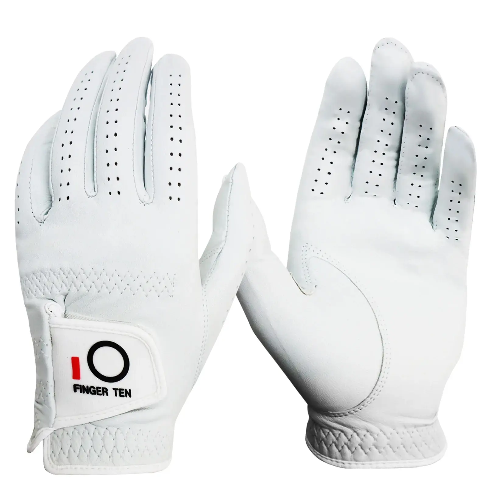 FINGER-TEN-Golf-Gloves-Men-Left-Hand-Cabretta-Leather-for-Right-Handed ...